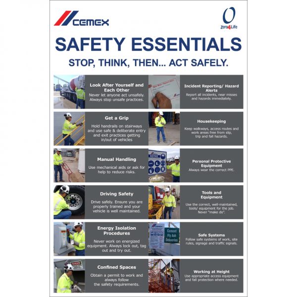 CS-222 Cemex Zero4Life Safety Essential - Carroll Printing